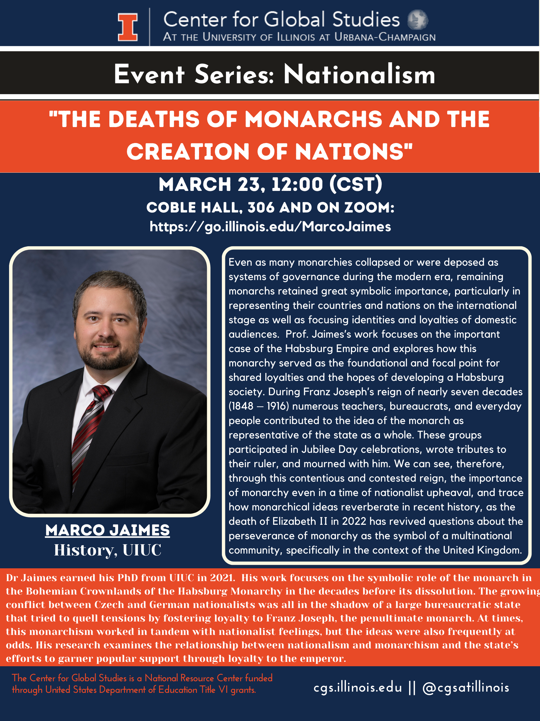 Marco Jaimes (History, UIUC), "The Deaths of Monarchs and the Creation ...